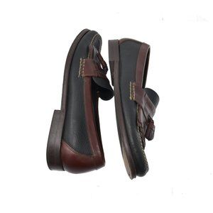 H.S. Trask | Shoes | Hs Trask Sz 1m Brown Black Leather Tassel Loafer ...